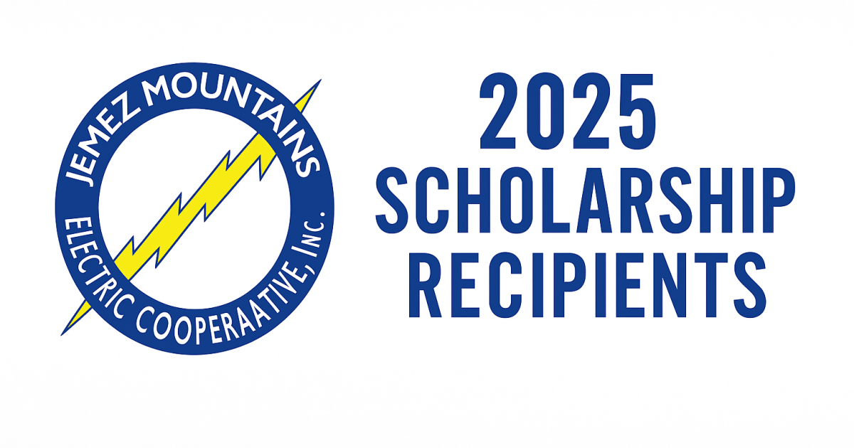 JMEC 2025 Scholarship Awards | Jemez Mountains Electric Cooperative.
